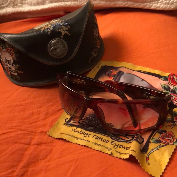 Ed Hardy | Accessories | Ed Hardy Sheriff Dragon Sunglasses | Poshmark